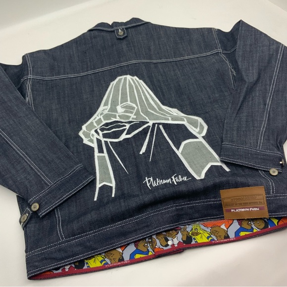 FUBU | Jackets & Coats | Mens Fubu Raw Blue Hornet Denim Jacket Nwt ...